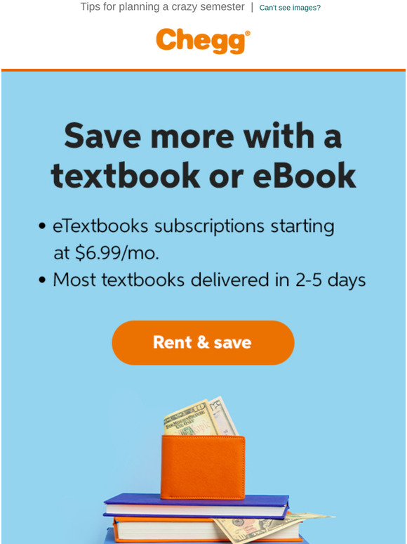 Chegg: Stressing over textbook prices? We got you | Milled