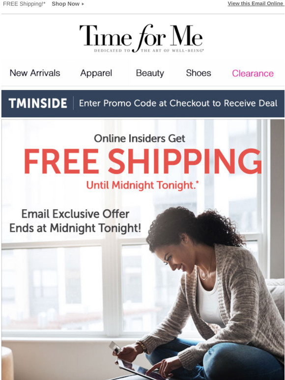 TimeForMe: FREE Shipping . No Minimum! Email Exclusive Offer! | Milled