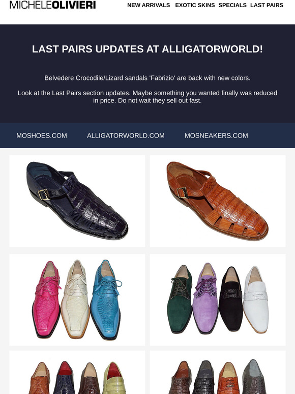 MOshoes: LAST PAIRS UPDATES AT ALLIGATORWORLD! | Milled