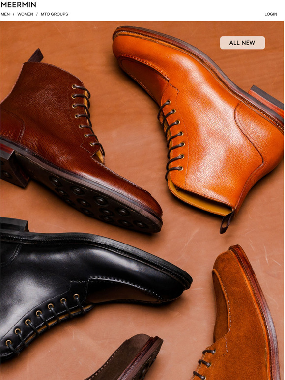 Meermin Shoes: All New — Pie Crust Split Toe Boot + Cognac Utah NST ...