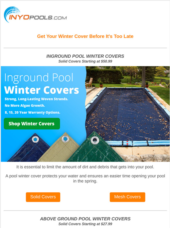 INYOpools: Winter Covers Are Back! | Milled