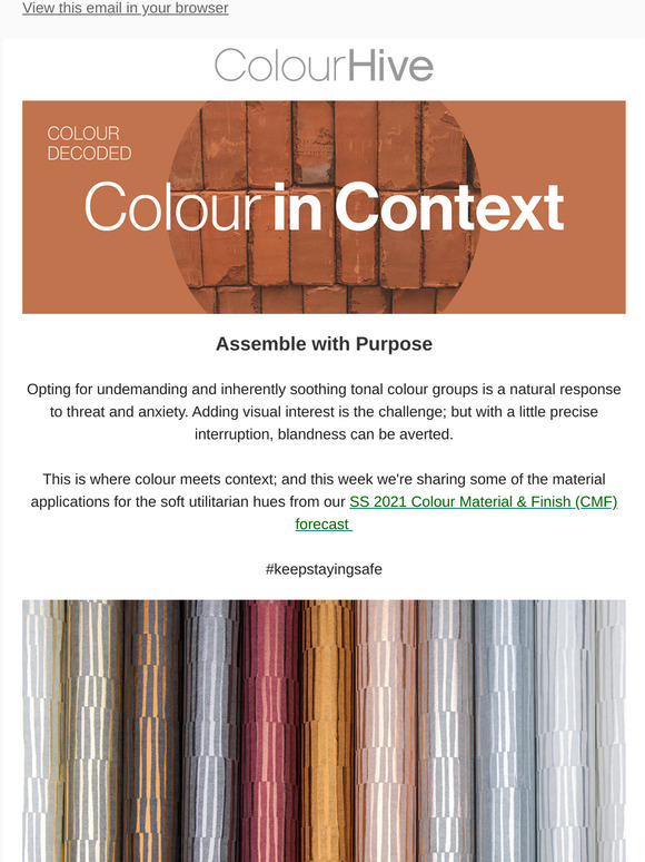Color Hive: SS 2021 Colour: Assemble with Purpose | Milled