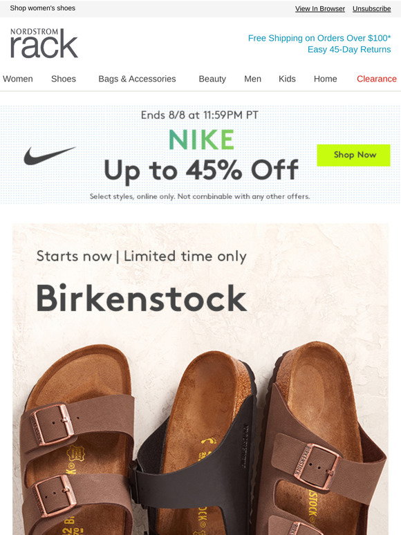 Nordstrom: The Birkenstock Event starts now | Milled
