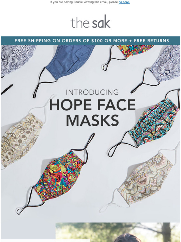 The Sak: NEW Face Masks - Assorted 5-Pack | Milled