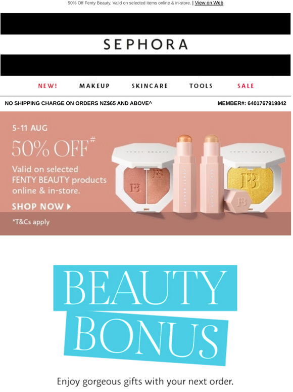 Sephora: This Email Comes With Gifts | Milled