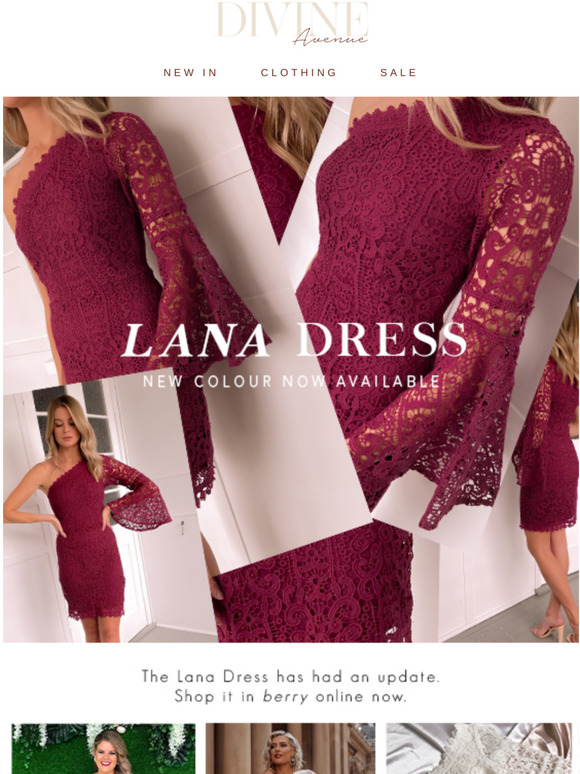 Divine Avenue: The Lana Dress In Berry 🍇 | Milled