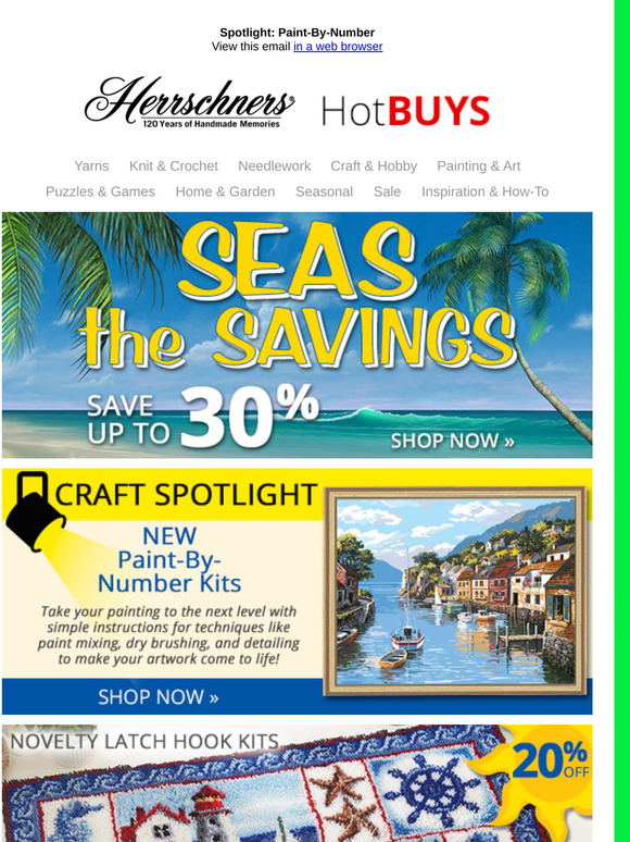 Herrschners: Spotlight: Paint-by-Number Kits + up to 30% off! | Milled