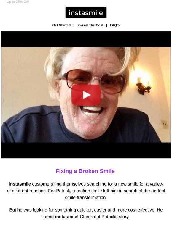 INSTAsmile: How Patrick Transformed His Smile - Save Up To £237 | Milled