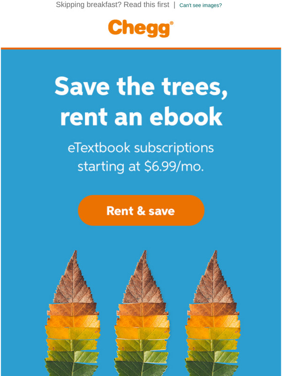 Chegg: Rent your textbooks and show the planet some love | Milled