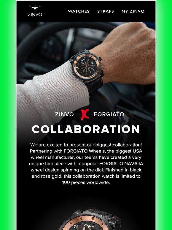 Zinvo Watches: ZINVO x FORGIATO Collaboration | Milled