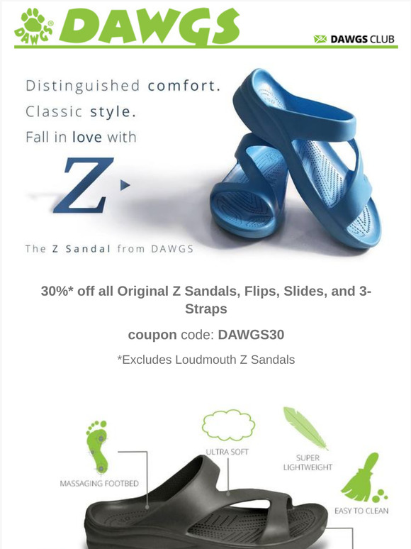 DAWGS: Foot Pain Relief | Save 30% on pain relieving sandals | Milled
