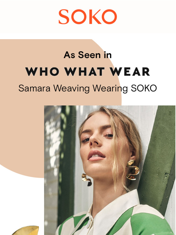 SOKO: As Seen in Who What Wear: Samara Weaving Wearing SOKO | Milled