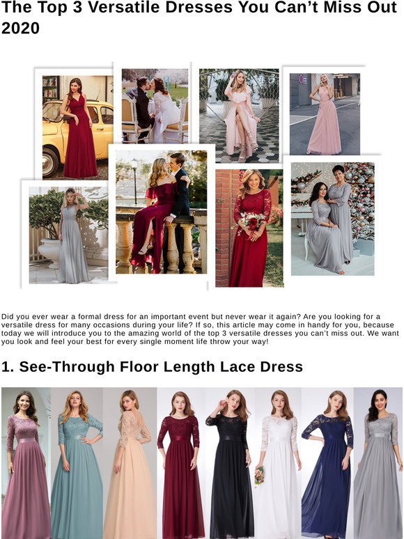 Ever Pretty: The Top 3 Versatile Dresses You Can’t Miss Out 2020 | Milled