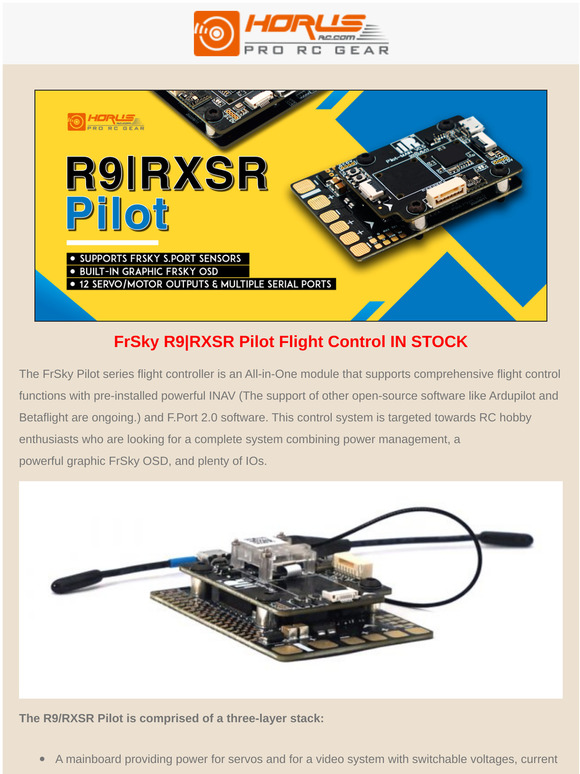 Horus RC: HorusRC FrSky R9|RXSR Pilot Flight Control IN STOCK | Milled