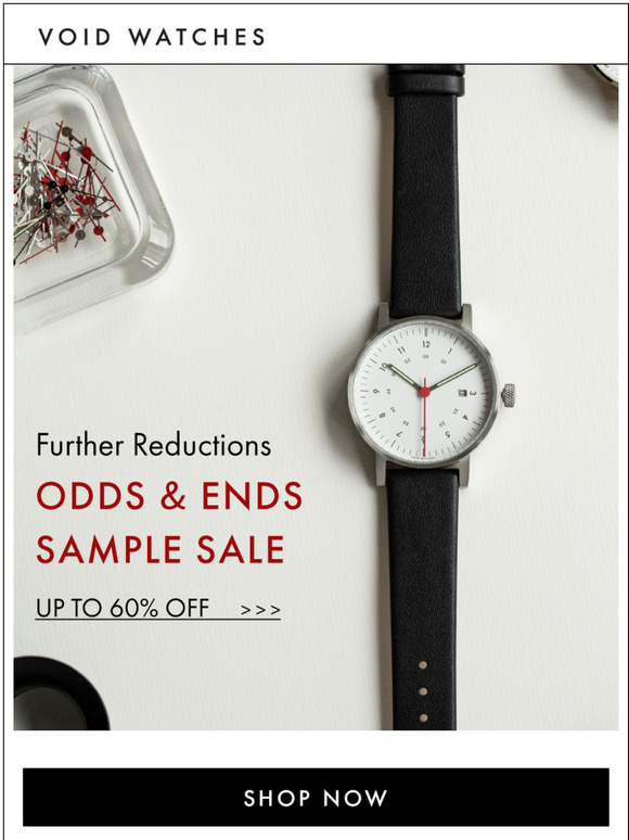 Void Watches: Wrapping up, The Odds & Ends Sample Sale | Up to 60% OFF ...