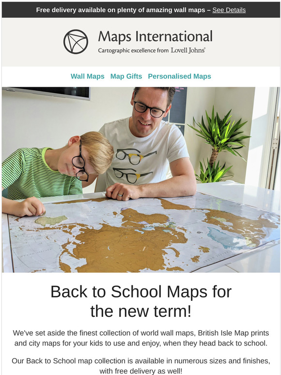 Maps International: Back to School Maps for the new Term! 😍 | Milled