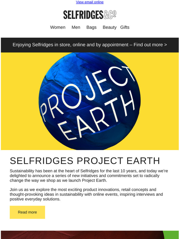 Selfridges: Introducing: Selfridges Project Earth | Milled