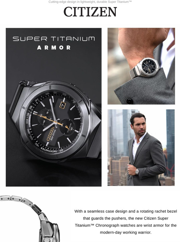 Citizen: Suit Up with Super Titanium™ Armor | Milled