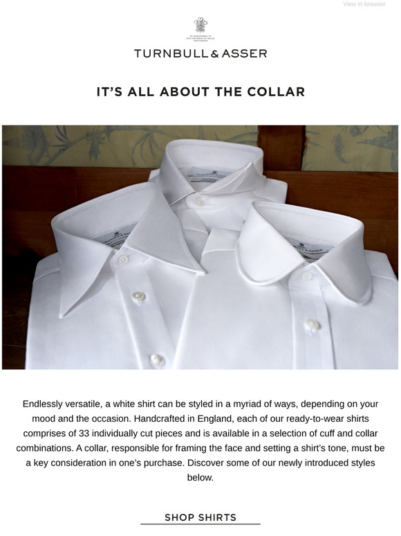 Turnbull & Asser: Discover Our New Collars | Milled