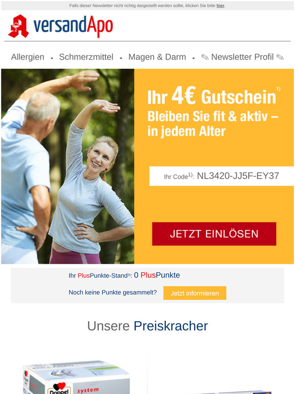 Versandapo.de: Die Muskeln schmerzen & die Gelenke sind schwer? Hier ...