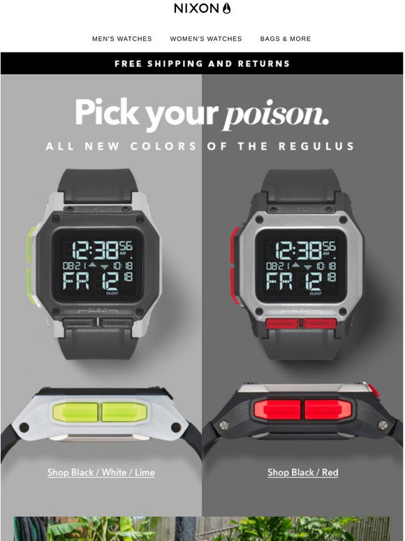 Nixon: NEW COLORS -- The Regulus | Milled