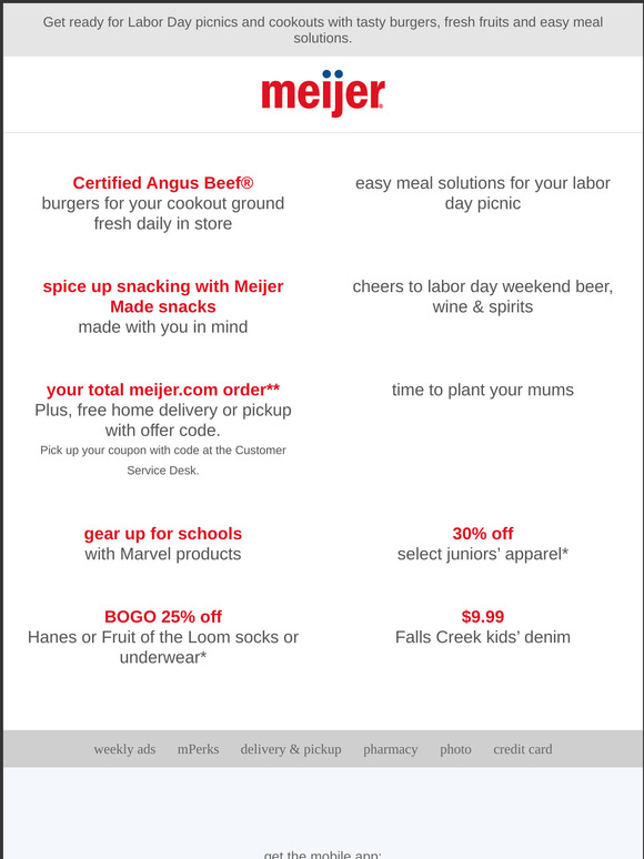 Meijer: Fresh Fruits and Burgers for Your Cookout | Milled