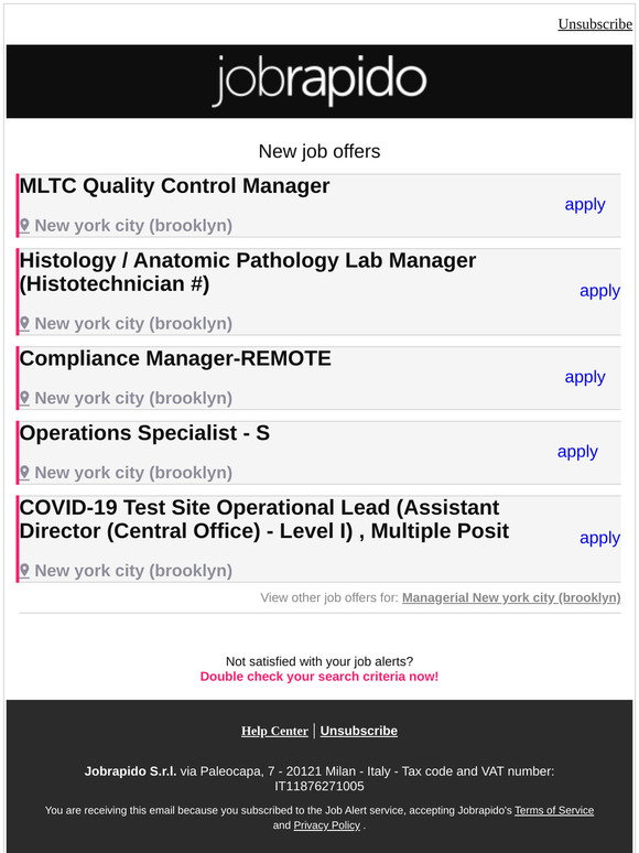 Jobrapido: New job offers | Milled
