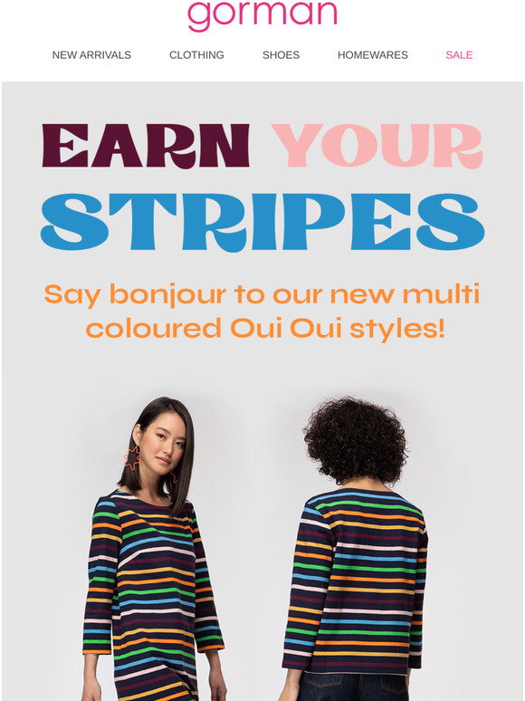 Gorman: Say bonjour to our new OUI OUI styles 🥐 | Milled
