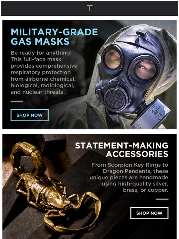 Touch of Modern: Military-Grade Gas Masks, All-Season Waterproof Shoes ...