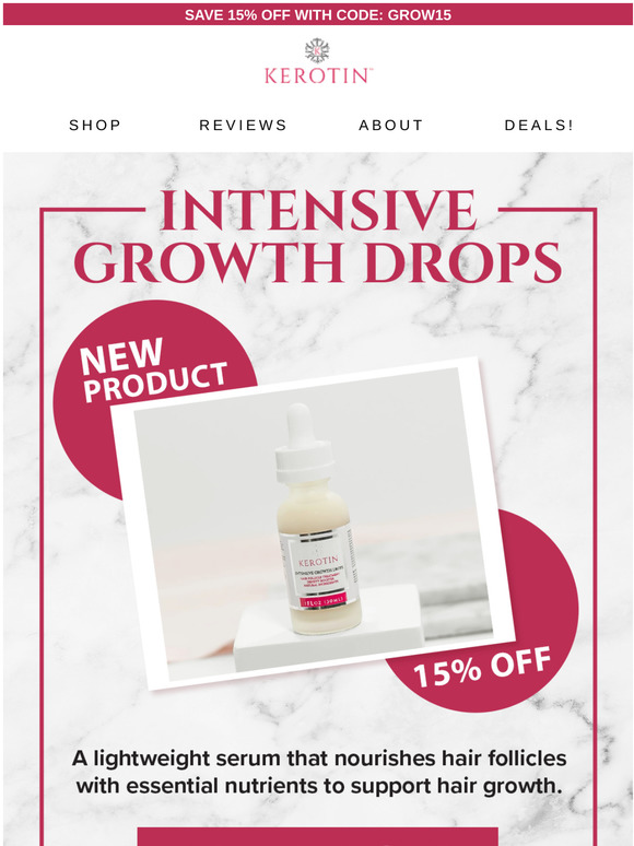 Kerotin: Our New Intensive Hair Growth Drops Are Here! | Milled