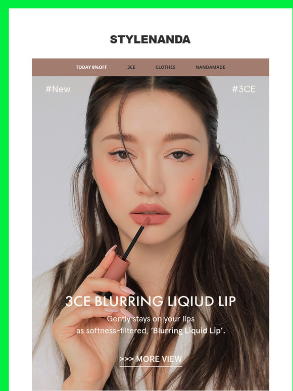 Stylenanda: (STYLENANDA/3CE) 3CE liquid lip softly applied on yours ...