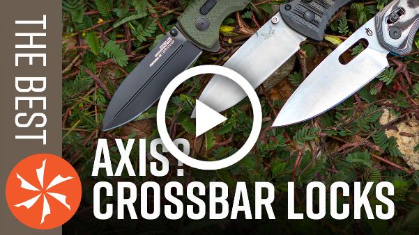 KnifeCenter: Best Knife Lock Ever? AXIS and Crossbar Locks | Milled