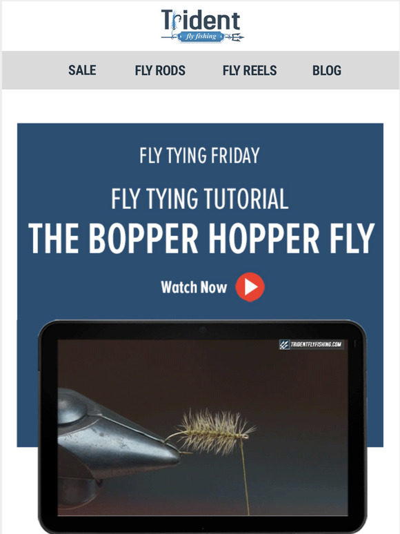 Trident Fly Fishing: How to Tie the Bopper Hopper Fly. | Milled
