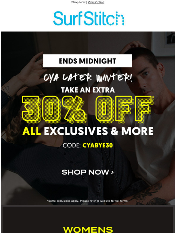 SurfStitch: 30% OFF exclusive edit | Ends Midnight ⏰ | Milled