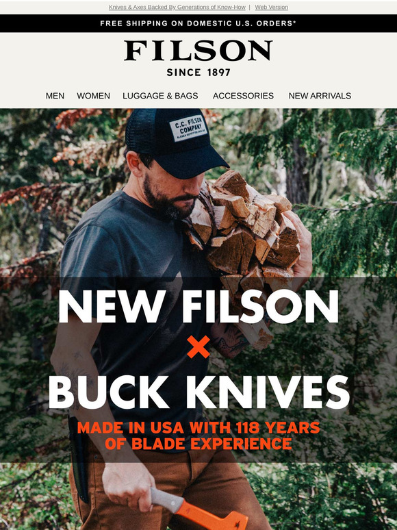 Filson: New Buck Knives Are Here | Milled