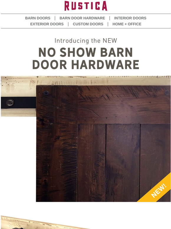 Rustica Hardware Introducing The New No Show Barn Door Hardware Milled