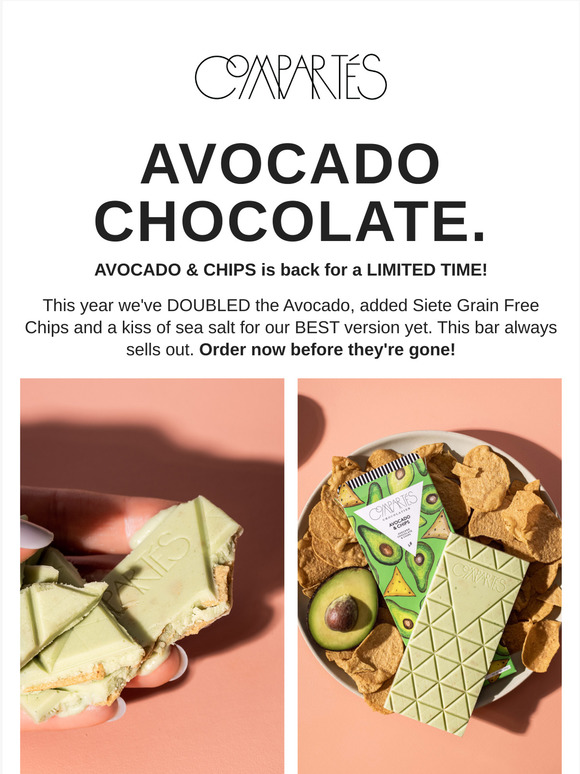 Compartés: :: Introducing AVOCADO CHOCOLATE BAR 2020 :: | Milled