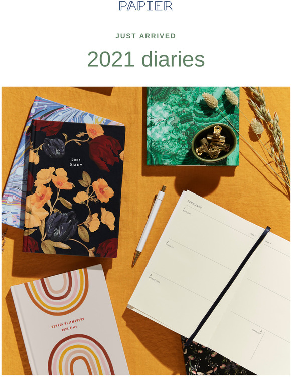 Papier: 2021 Diaries are here | Milled