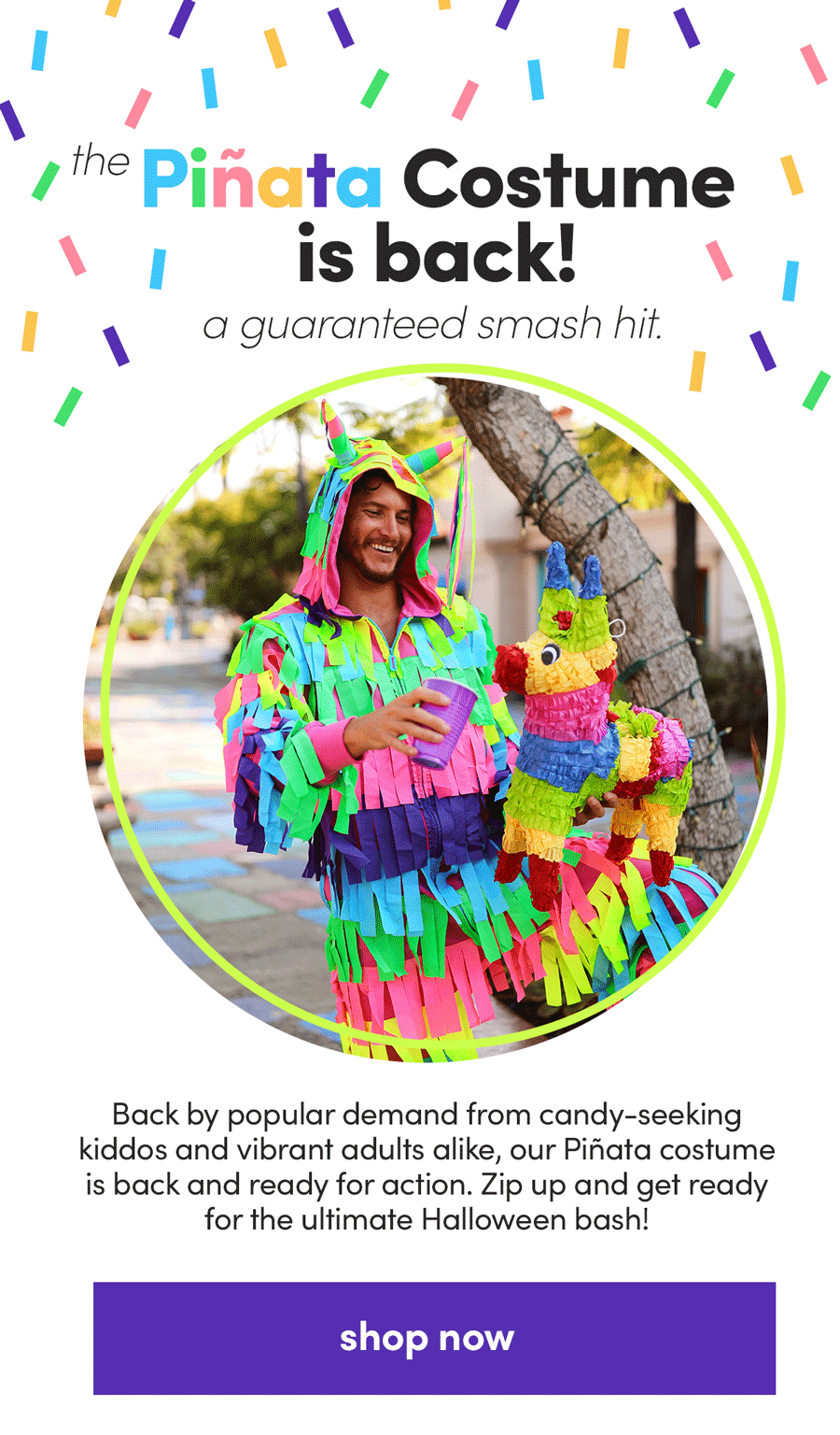 Tipsy Elves: prepare to strike: the Piñata costume is BACK! 🎊 | Milled