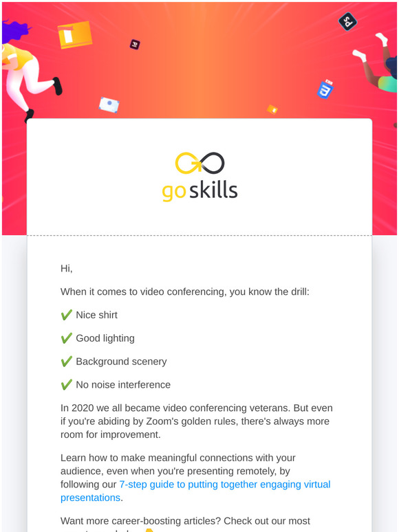 Goskills 7 Ways To Crush Your Next Virtual Presentation Milled