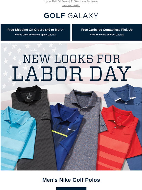 Golf Galaxy: ☆ New Labor Day Looks ☆ | Milled