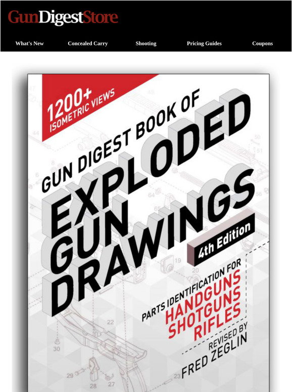 Gun Digest Store: NEW! Book Of Exploded Gun Drawings, 4th Edition | Milled