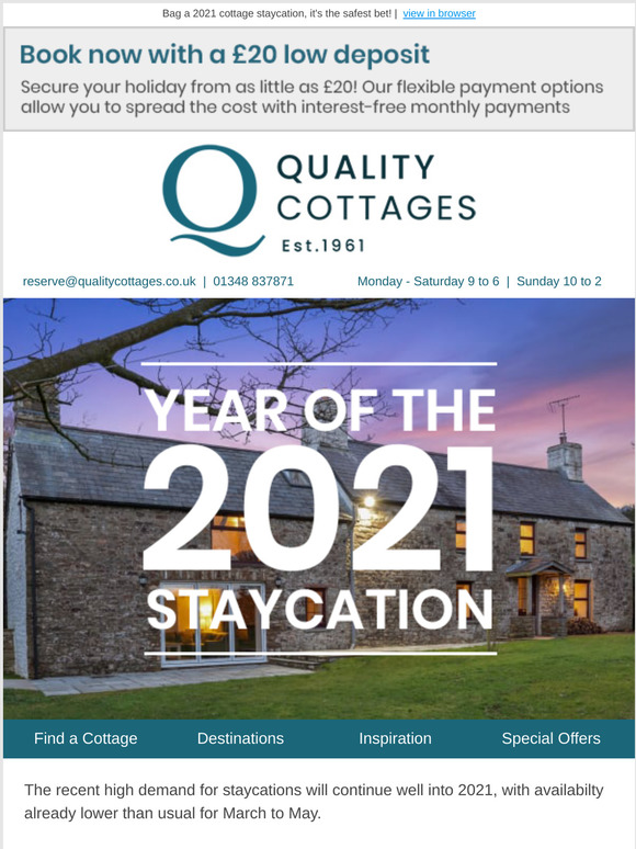 Quality Cottages: 🏡 2021 is the year of the cottage staycation 🏡 | Milled
