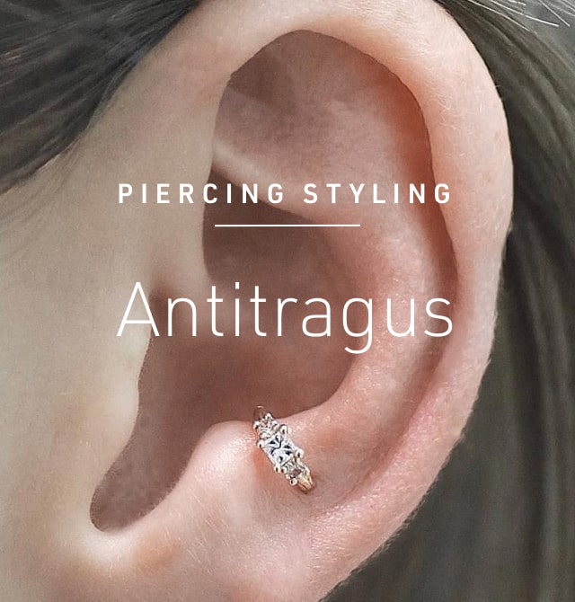 MARIA TASH: Piercing Styling | Antitragus | Milled
