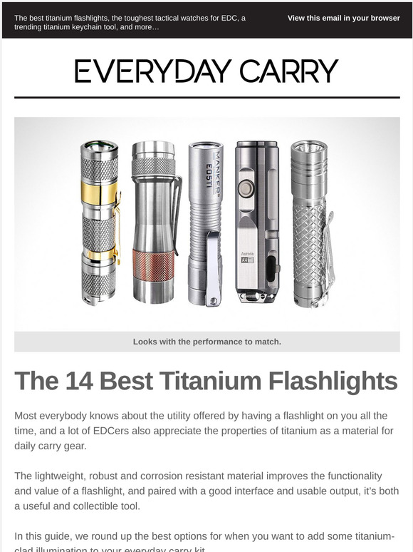 Everyday Carry: The Best Titanium Flashlights for EDC 🔦 | Milled