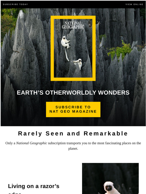 National Geographic: Explore otherworldly Earth—Subscribe to Nat Geo ...