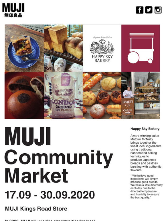 MUJI: MUJI Community Market - Opening Thursday | Milled