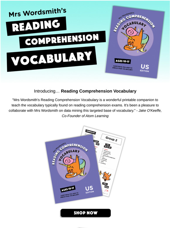 Mrs Wordsmith: SSAT, ISEE, PSAT Reading Comprehension Vocabulary | Milled