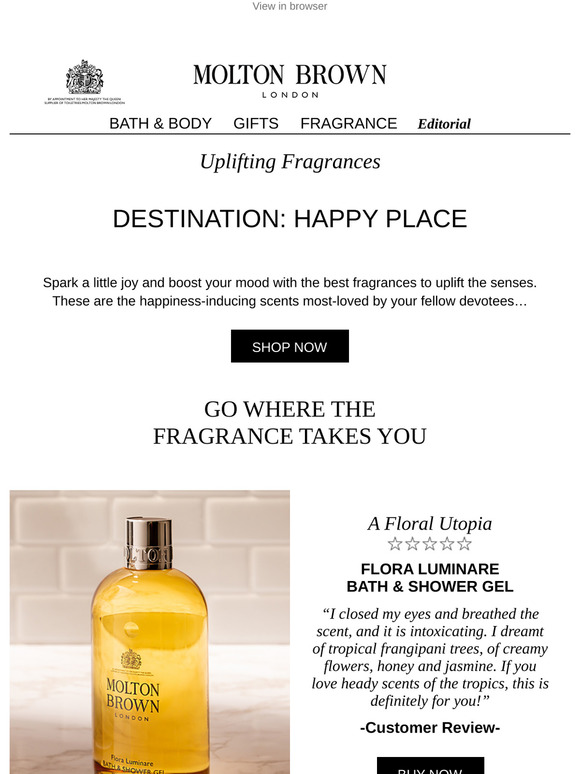 Molton Brown: Transport Yourself... | Milled