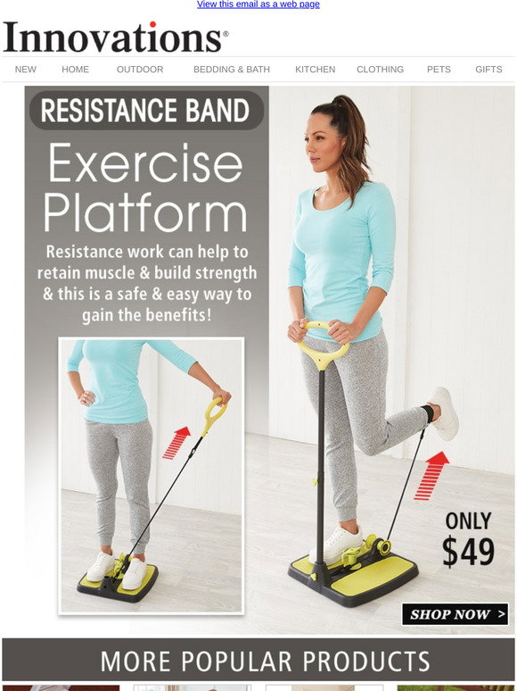 Innovations: Work your muscles - Resistance Band Exercise Platform ...